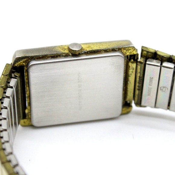 W.A.G | Accessories | Vintage Wag Watch Classic Bronze Tone Rectangle ...